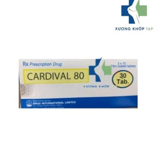 Cardival 80 - Thuốc điều trị tăng huyết áp
