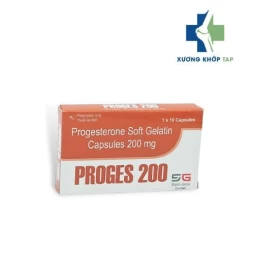Proges 200mg - Thuốc điều trị thiếu hụt progesterone